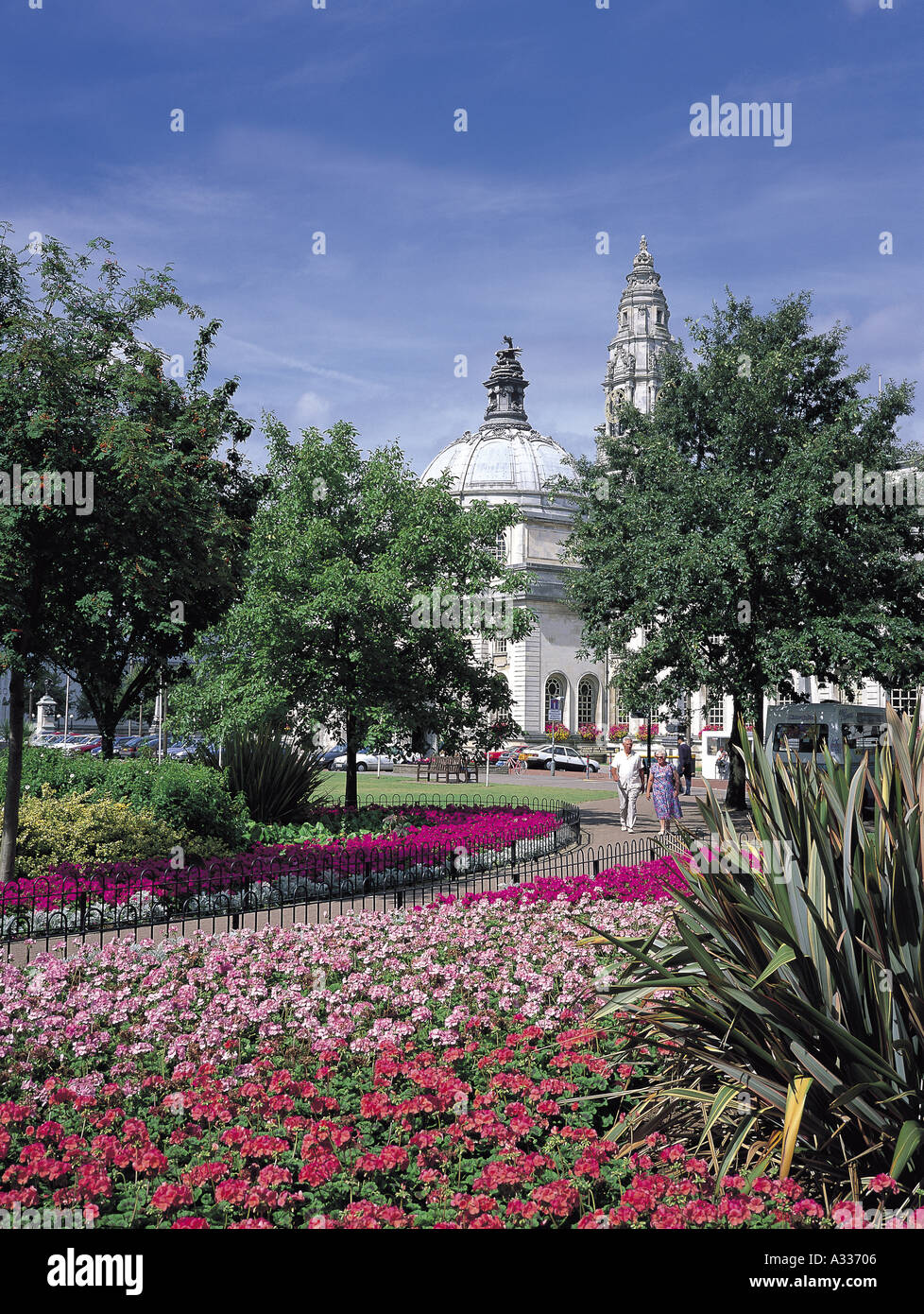 Cardiff Civic Centre Stock Photo - Alamy
