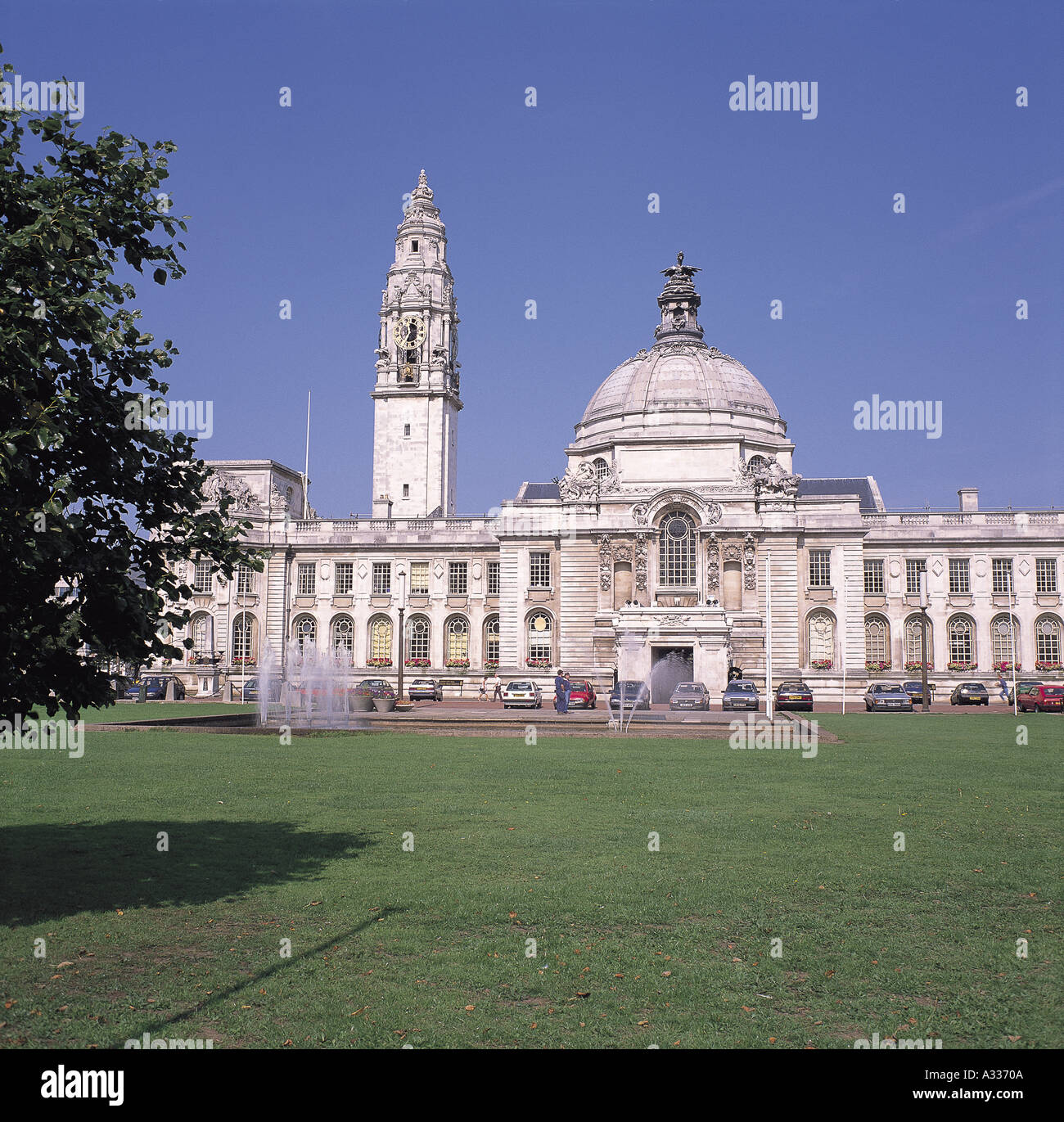 Cardiff Civic Centre Stock Photo - Alamy