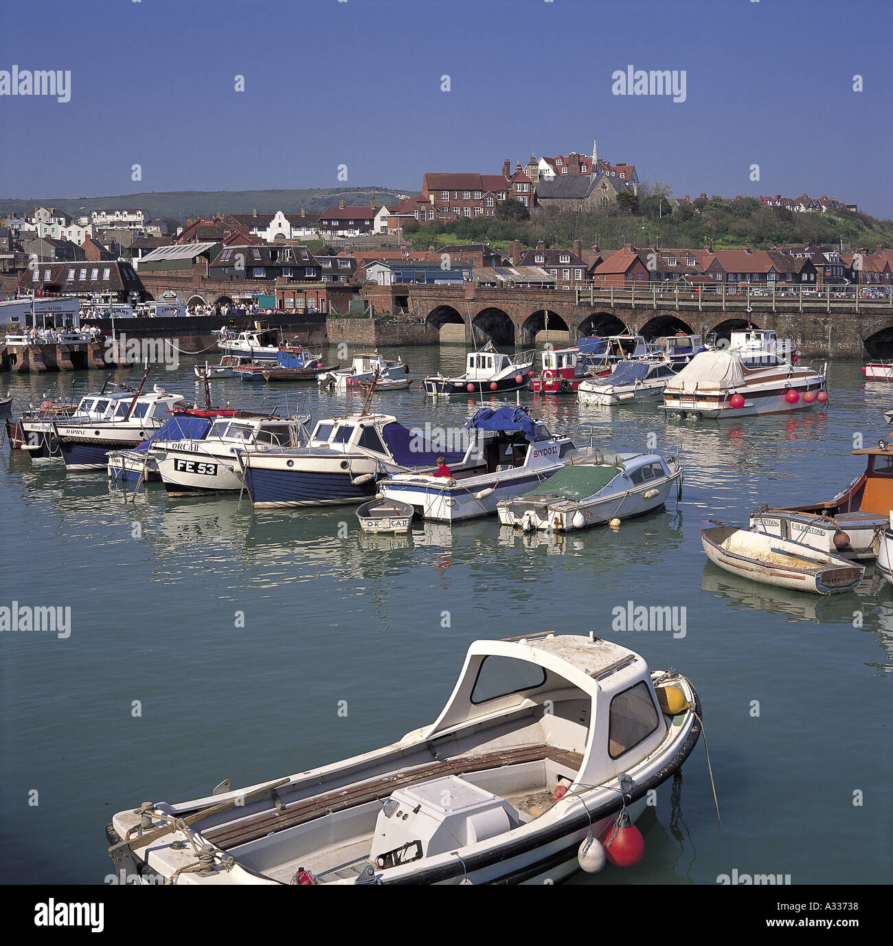 Folkestone harbour bridge hi-res stock photography and images - Alamy