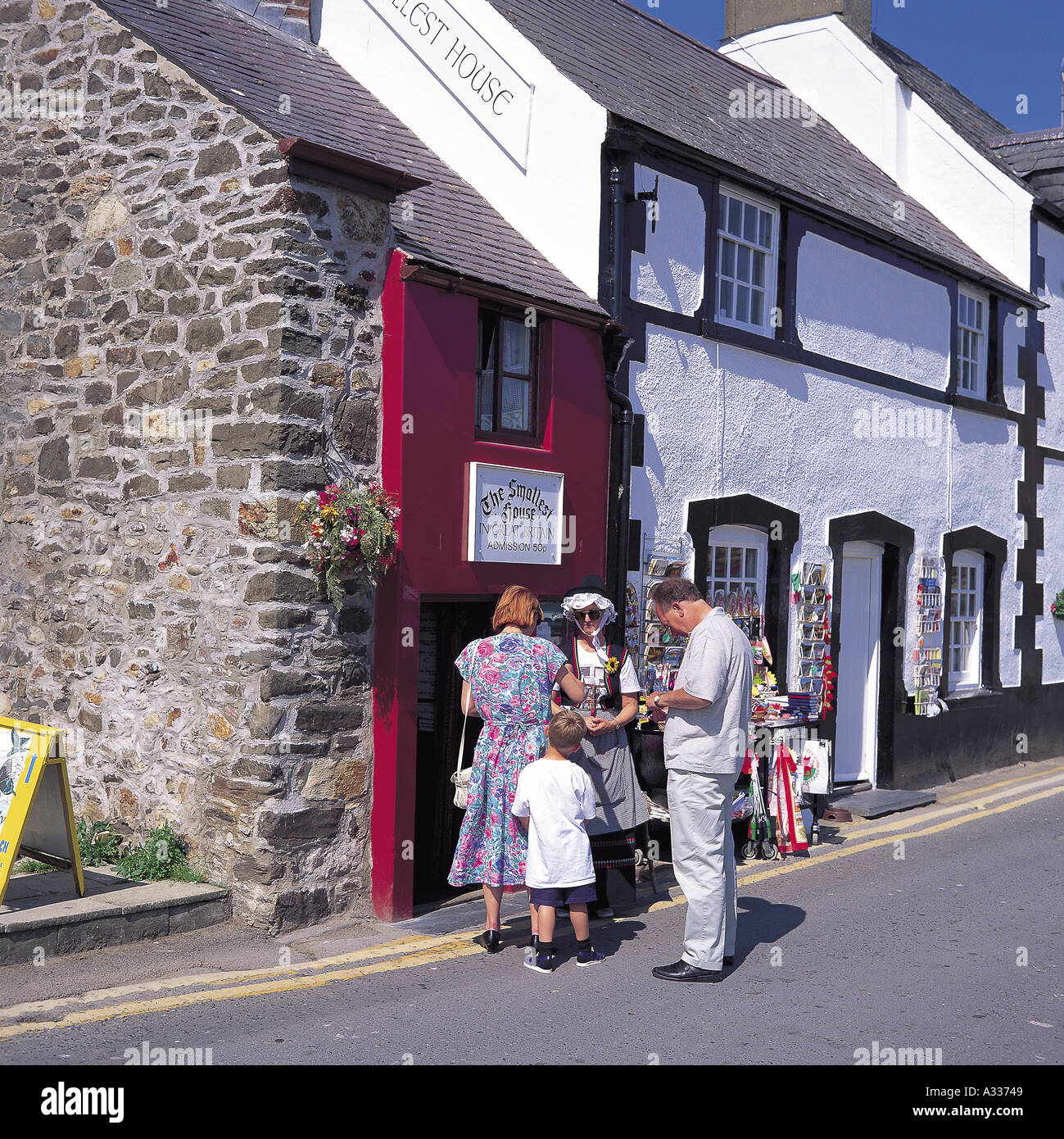 Smallest House Conwy Stock Photo - Alamy