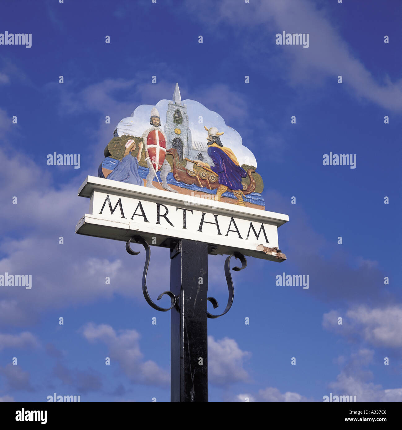Martham Place Sign Stock Photo - Alamy
