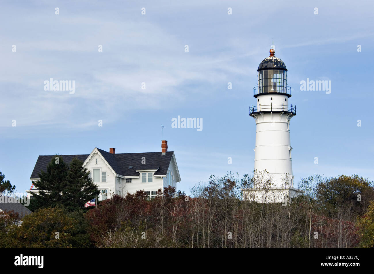 Two lights lighthouse maine hi-res stock photography and images - Alamy