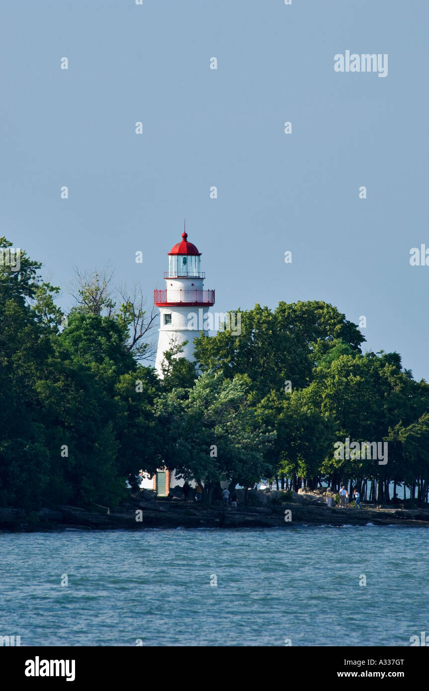 Marblehead Lighthouse Lake Erie Marblehead State Park Ohio Stock Photo ...