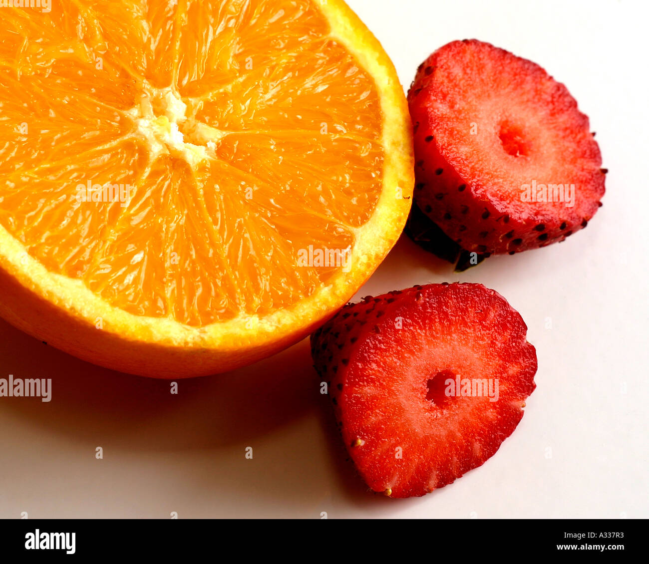 Red orange slices Cut Out Stock Images & Pictures - Alamy