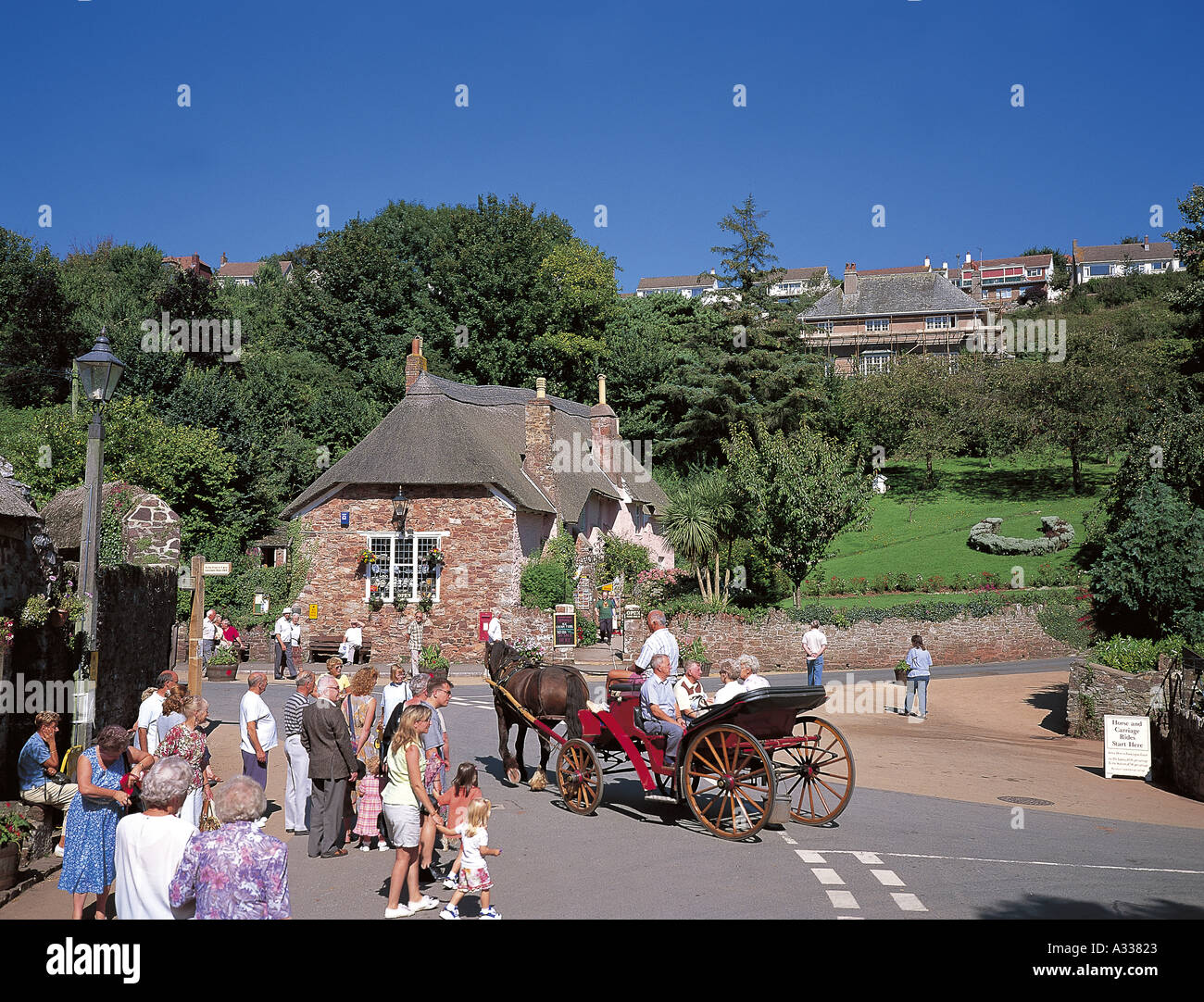Cockington village and cart hi-res stock photography and images - Alamy