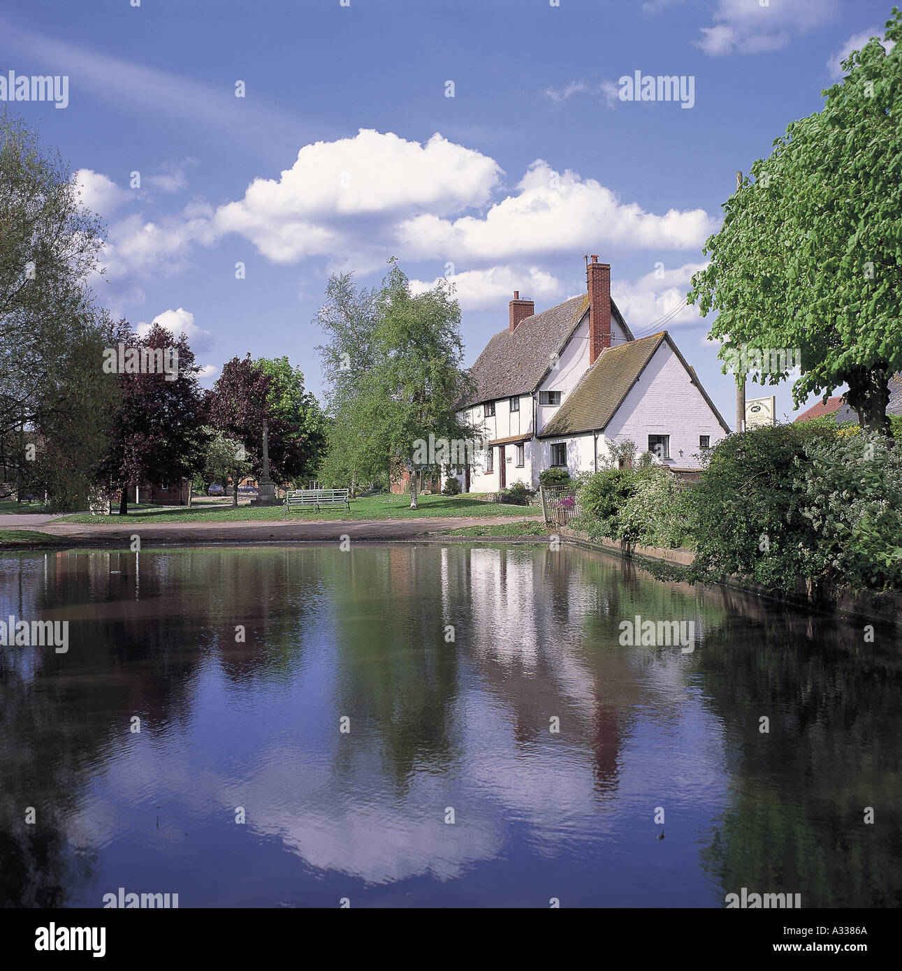 Childrey Village Pond Stock Photo - Alamy