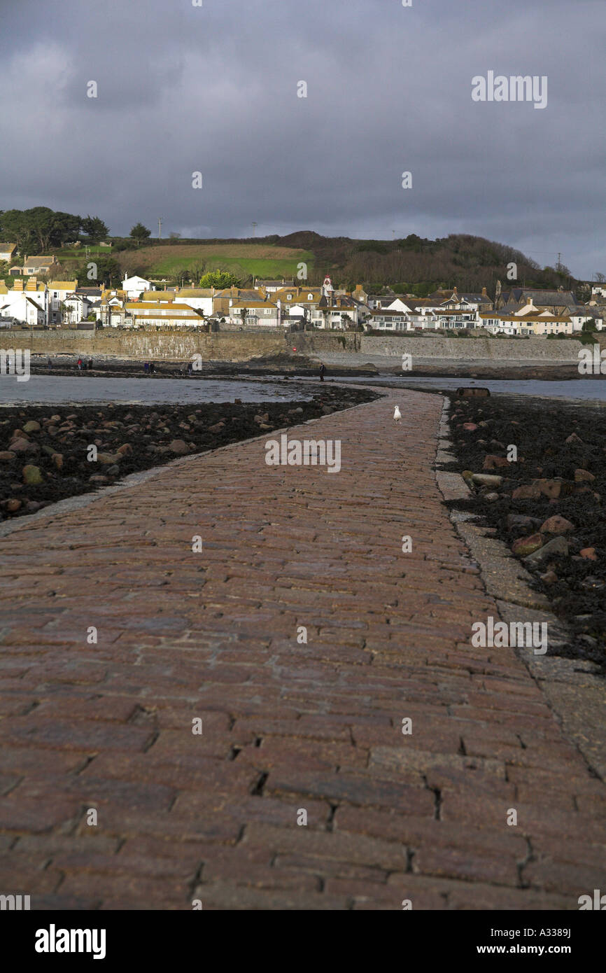 Marazion from St Michael's Mount Cornwall Cornish England Great Britain ...