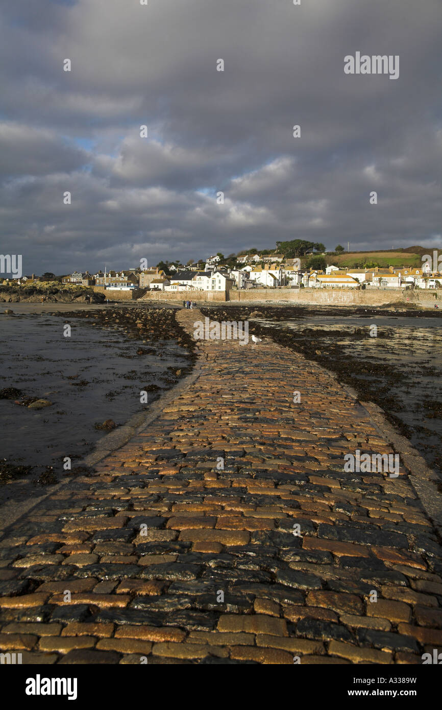 Marazion from St Michael's Mount Cornwall Cornish England Great Britain ...