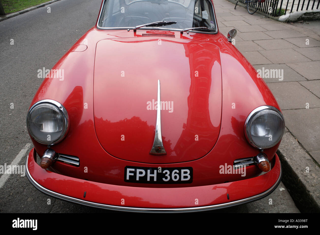 Porsche 356 coupe red sports car Stock Photo - Alamy