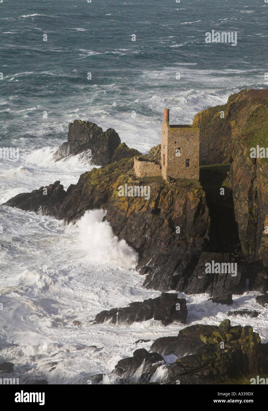 Botallack Tin Mine Crowns Mine Winding Engine House near St Just Lands ...