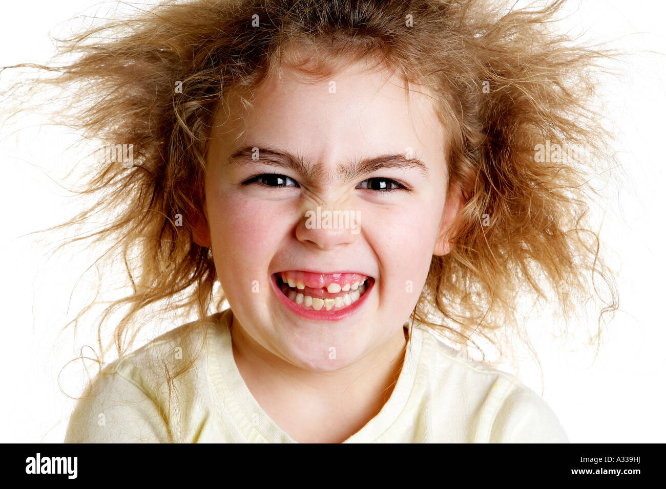 Young Girl Frowning Model Released Stock Photo - Alamy