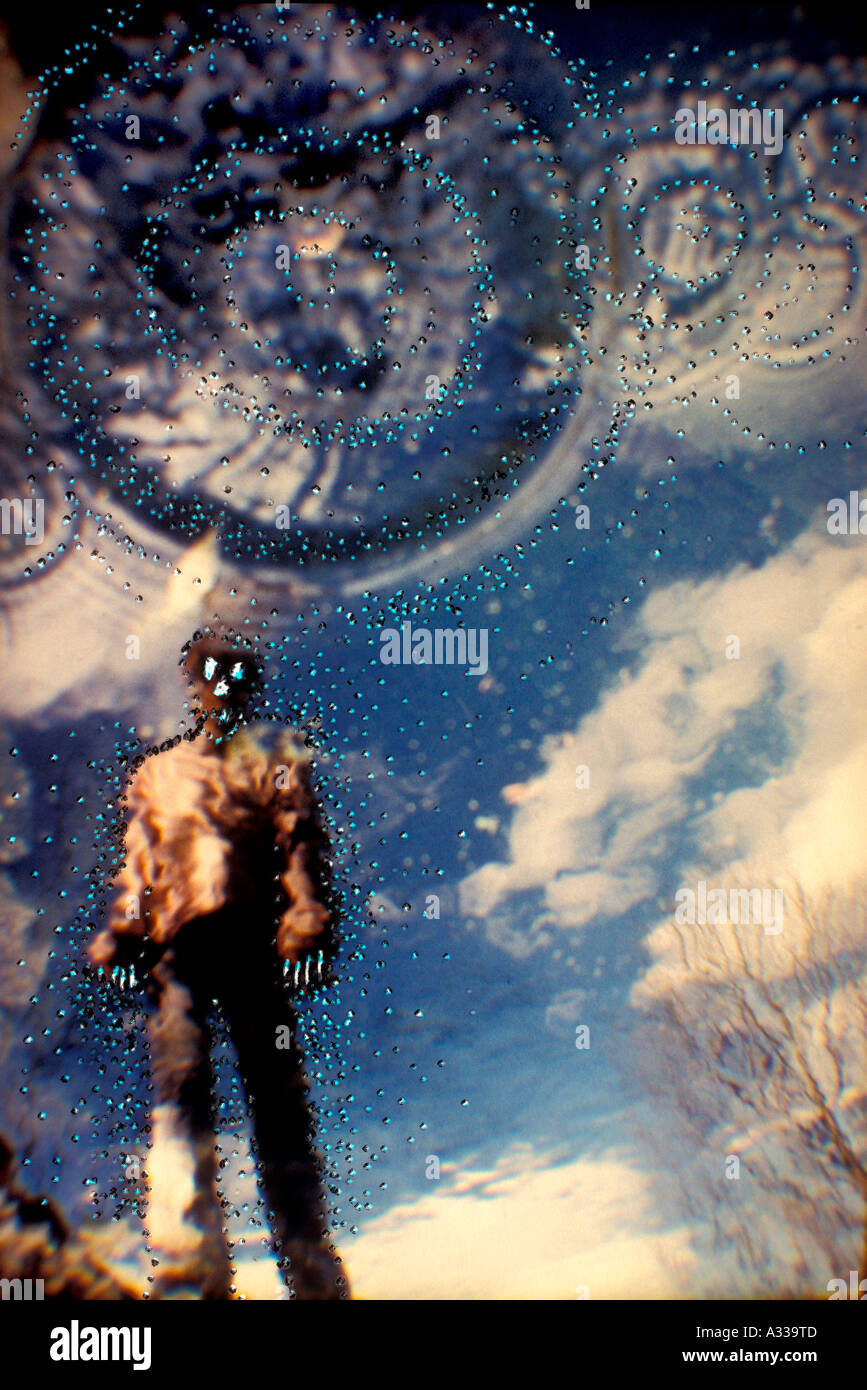 Surreal man death MR466 Stock Photo - Alamy