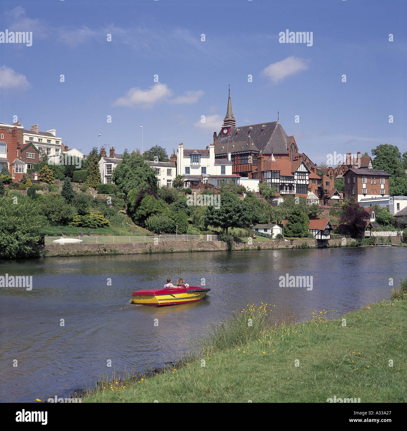 River Dee at Chester Stock Photo - Alamy