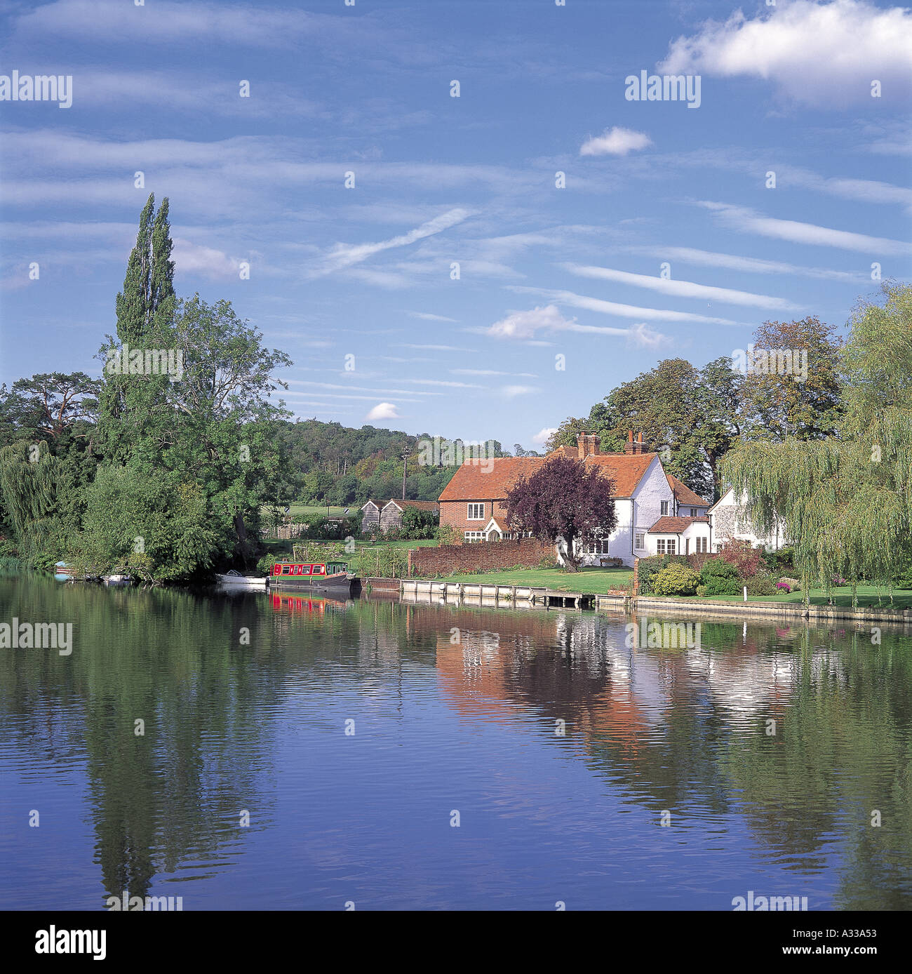 River Thames at Hambleden Stock Photo - Alamy