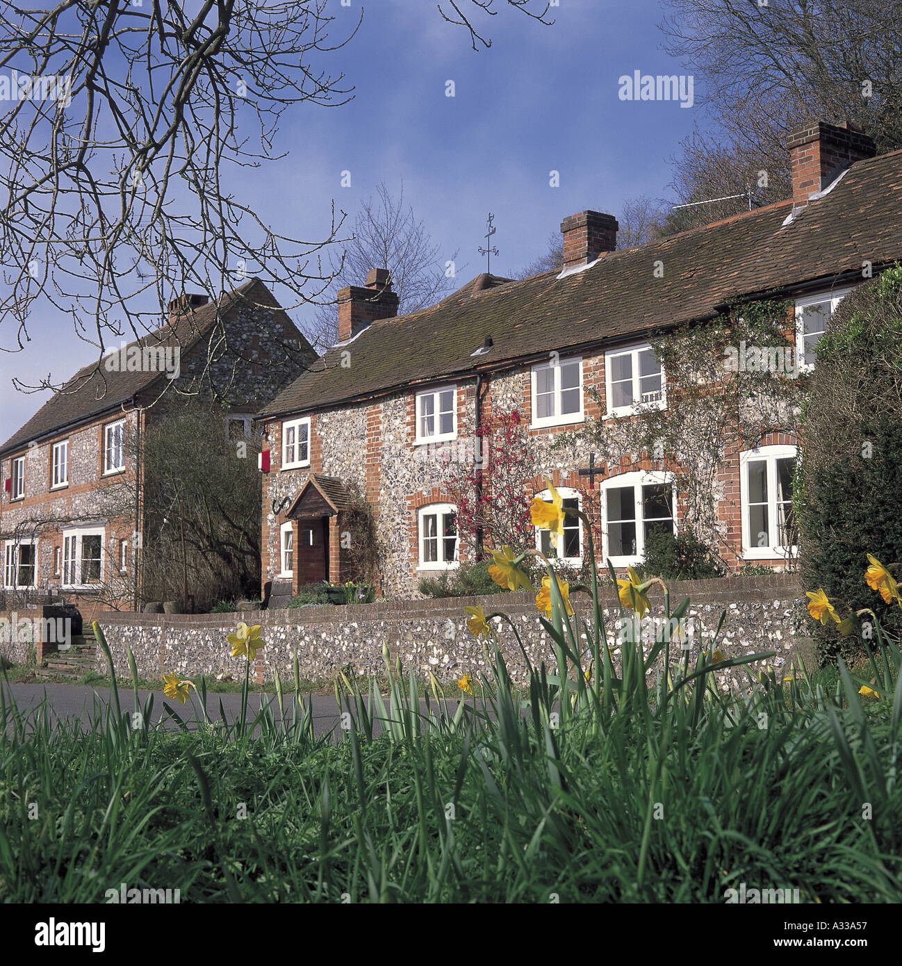 Hambleden cottages hi-res stock photography and images - Alamy