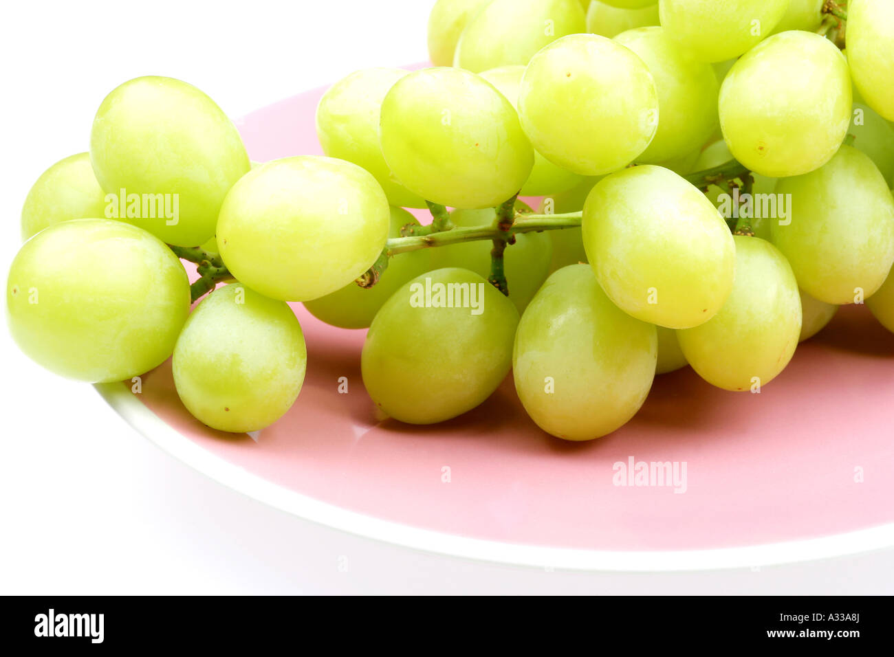 Palte of Grapes Stock Photo - Alamy
