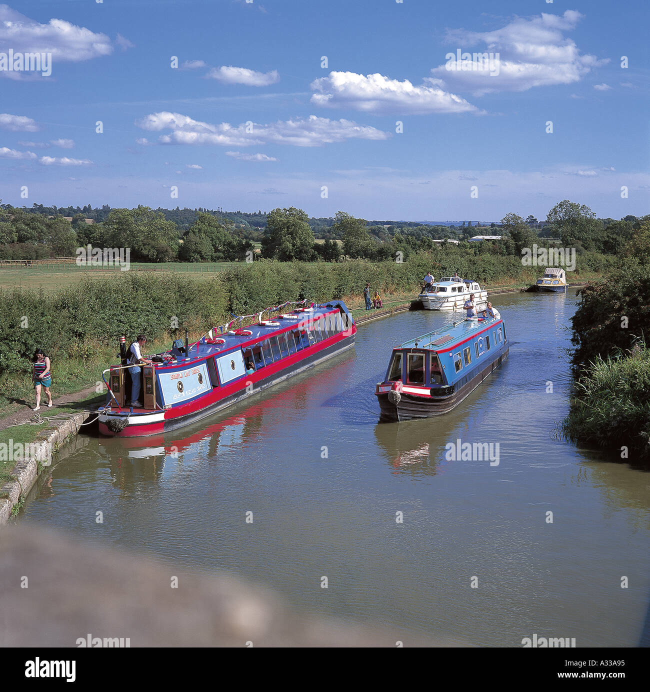 Grand Union Canal at Soulbury Stock Photo - Alamy