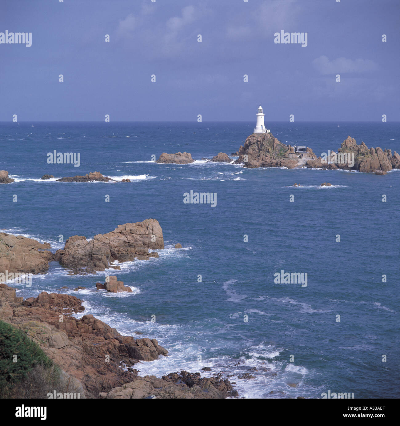 Corbiere Point Lighthouse Stock Photo - Alamy