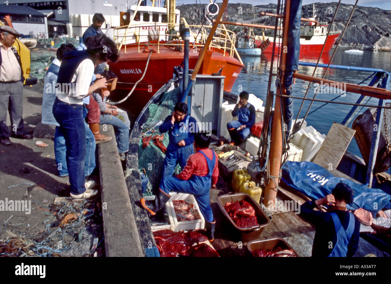 Inuit whale meat hi-res stock photography and images - Alamy