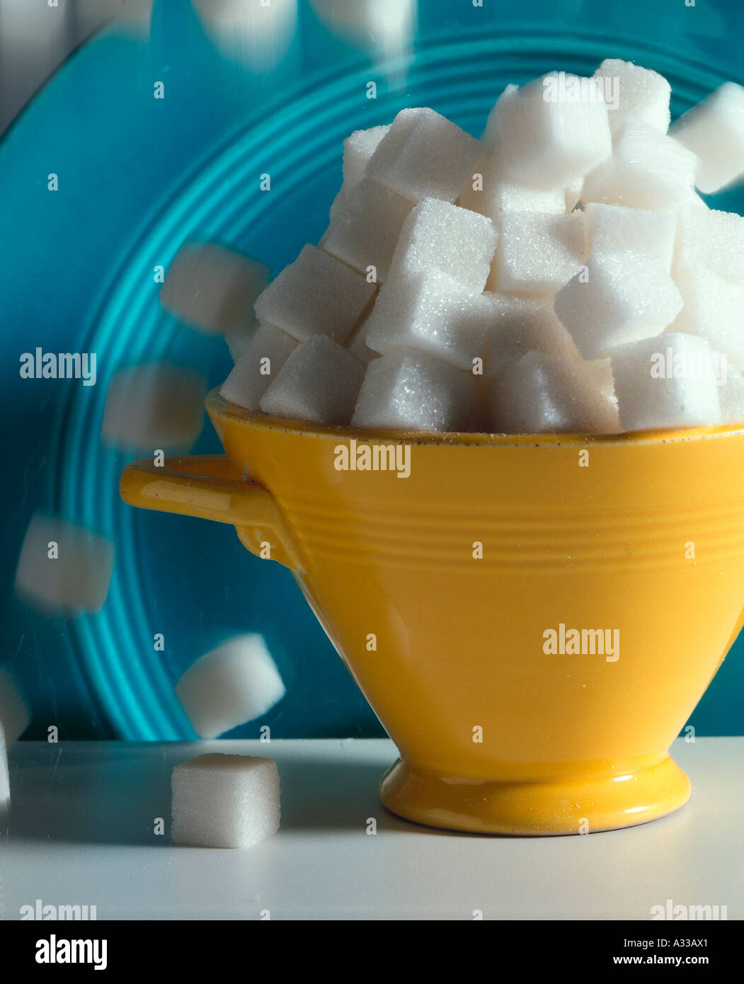 Food Sugar cubes Stock Photo - Alamy