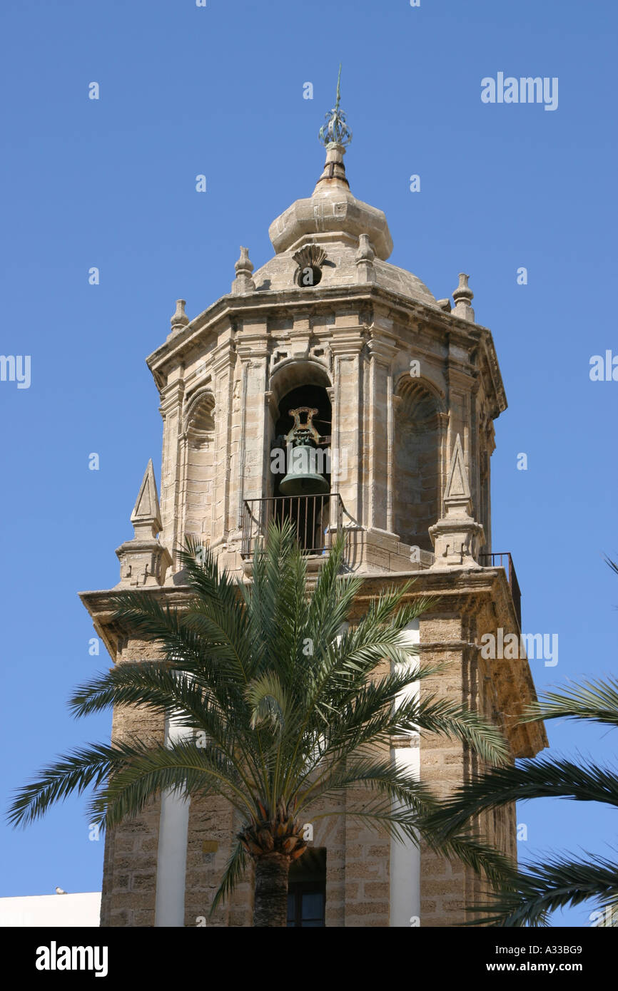 Bell tower cadiz spain palm tree hi-res stock photography and images ...