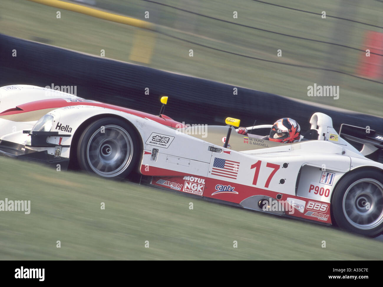 Scott Maxwell races a Panoz LMP07 Mugen at the Mid Ohio American LeMans ...
