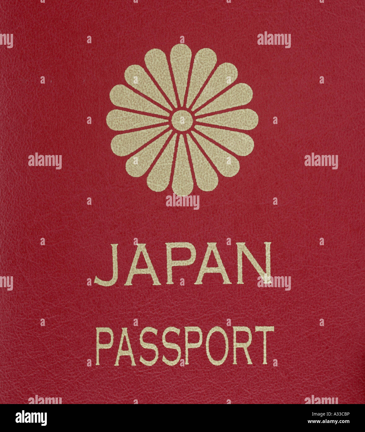 Close-up of a Japanese passport Stock Photo - Alamy