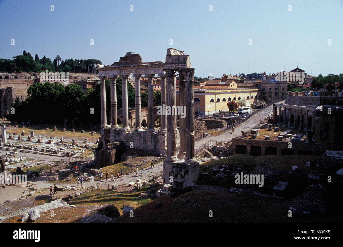 Temple of Saturn, Forum Romanum, Rome, Italy Stock Photo - Alamy
