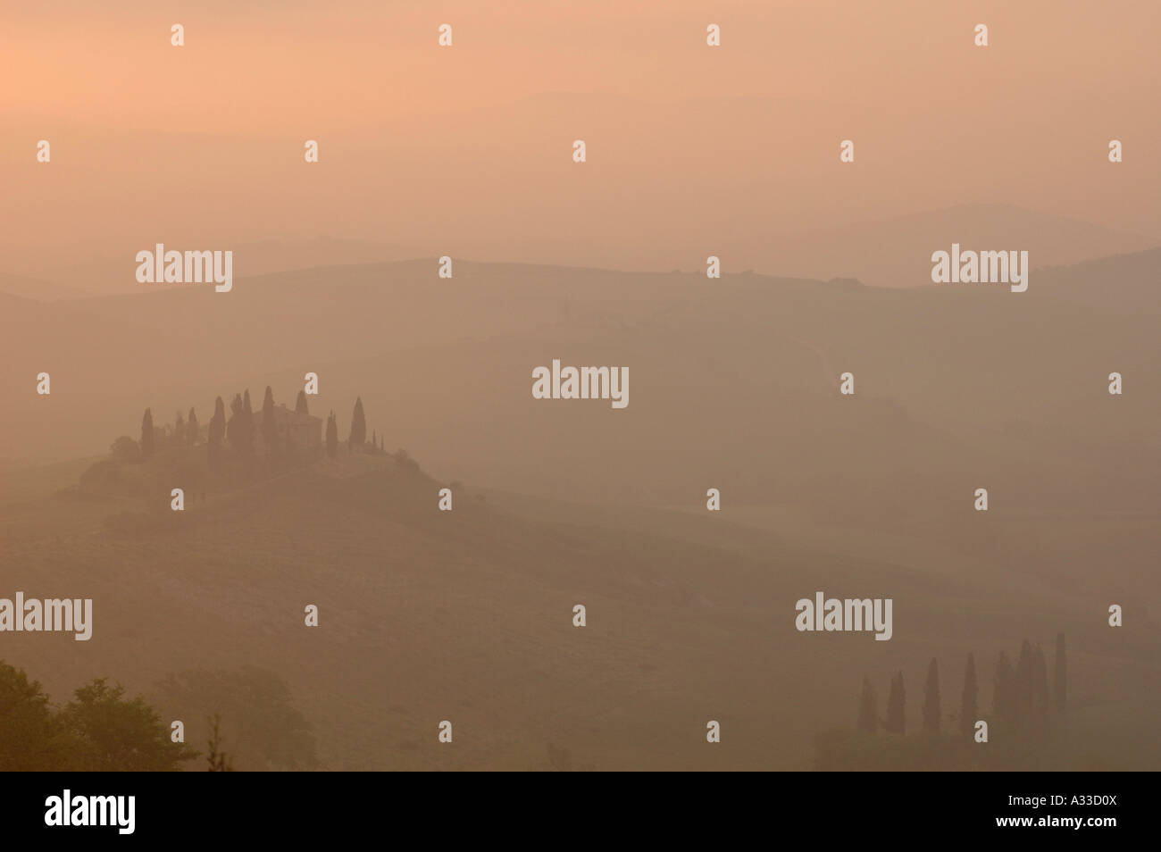 Il Belvedere San Quirico de Orchia Tuscany Italy Stock Photo - Alamy