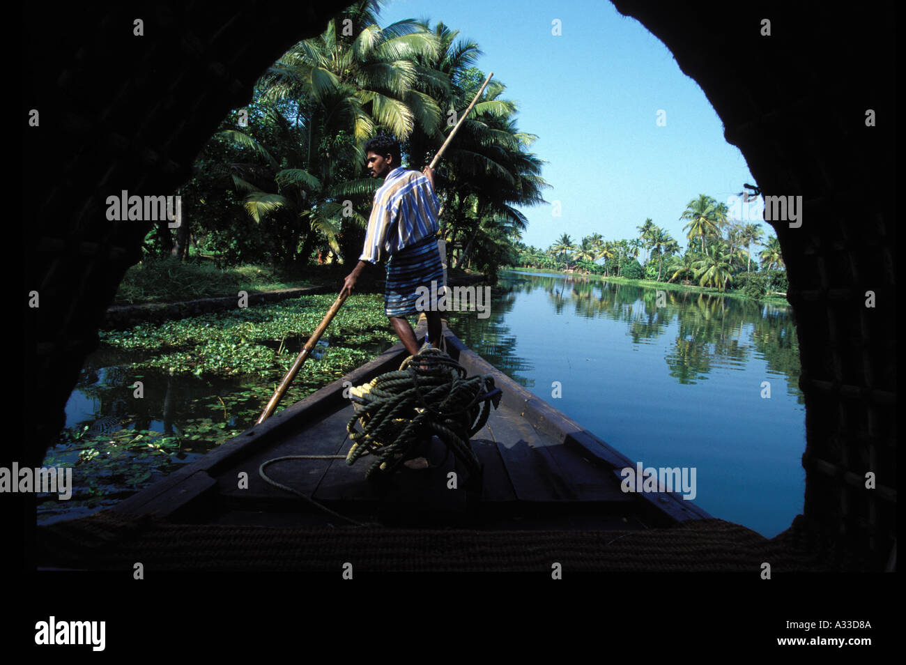 Rice Boat Kerala India Stock Photo - Alamy