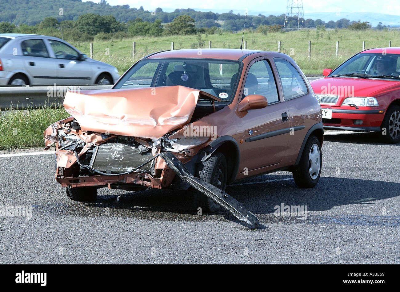 M6 crash hi-res stock photography and images - Alamy