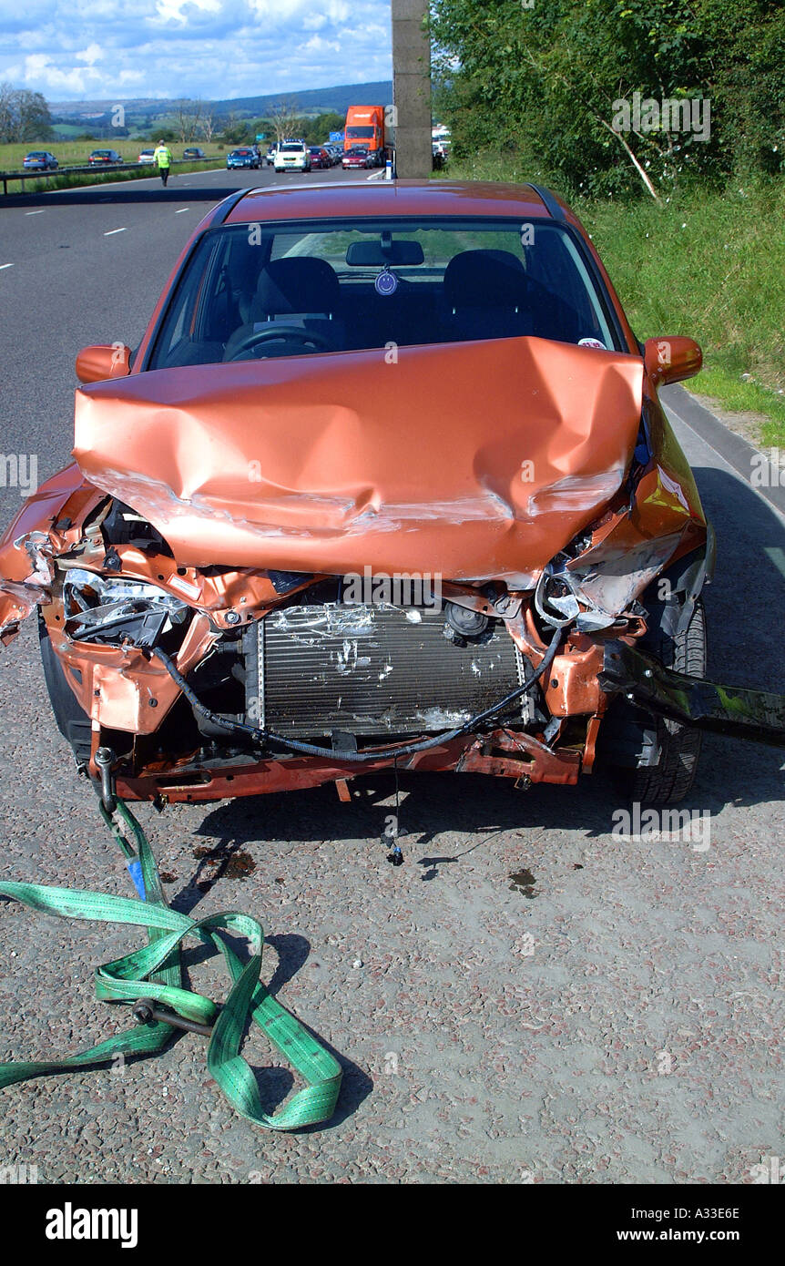 rta crash car corsa m6 motorway head on collision colour color ...