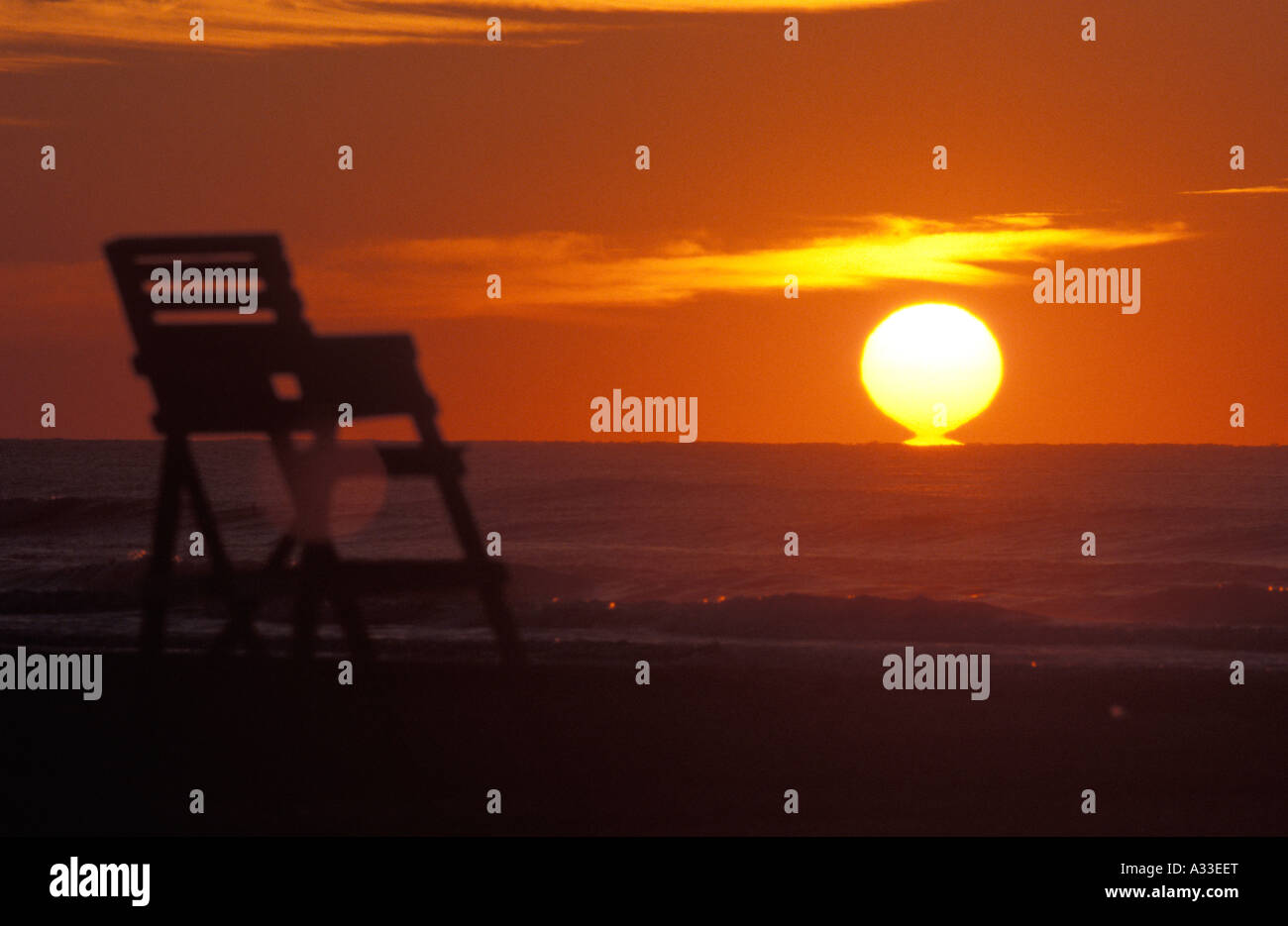 Morning Sunrise over the Ocean Stock Photo - Alamy