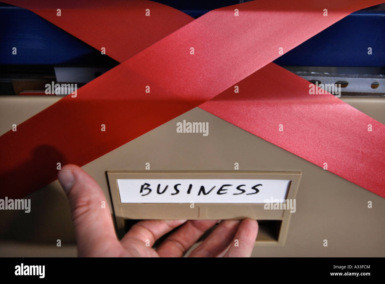 STOCK ILLUSTRATION OF RED TAPE RESTRICTIONS ON SMALL BUSINESS UK Stock ...