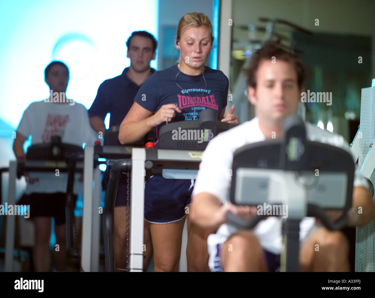People in Gym The Vale Hotel and Spa Vale of Glamorgan South Wales ...
