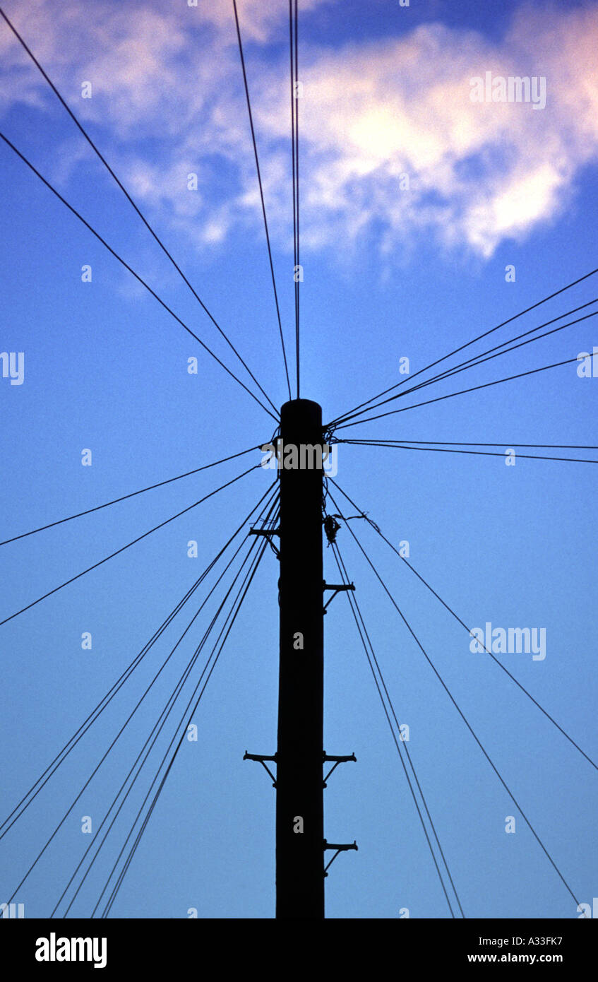 Telephone wires hi-res stock photography and images - Alamy