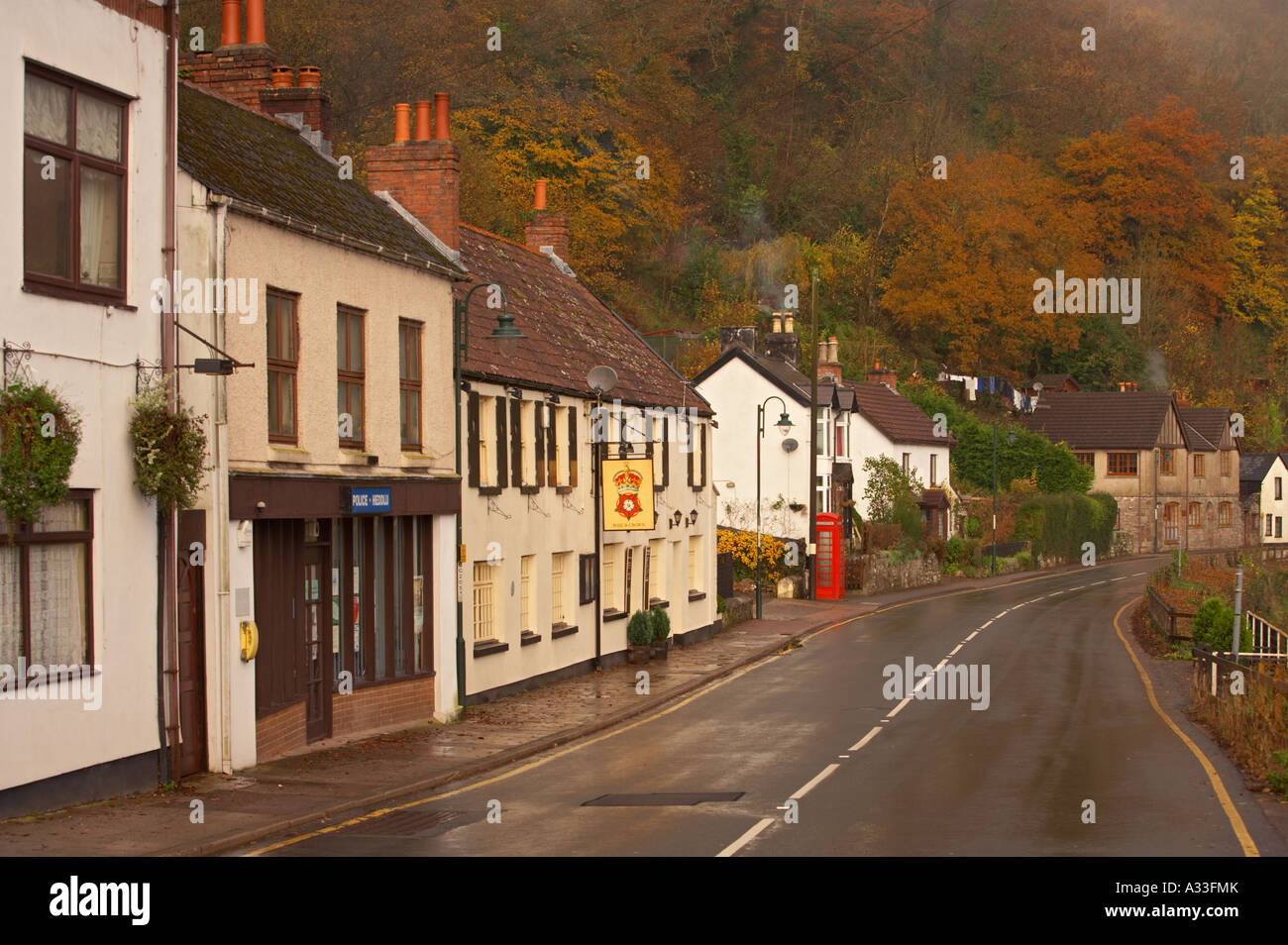 Police Station and Rose and Crown Inn Tintern Wye Valley Monmouthshire ...