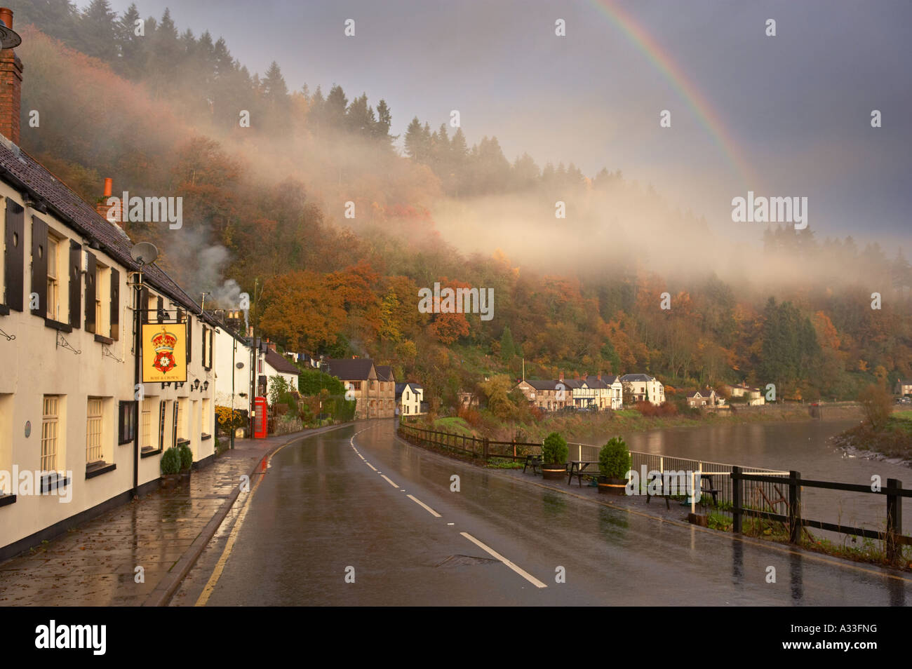 Rainbow Rose and Crown Inn Tintern Wye Valley Monmouthshire South East ...