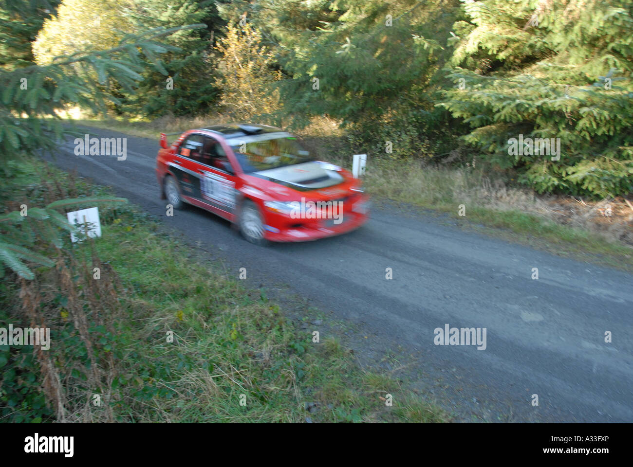 Race Car Cambrian Rally Sport and Leisure Wales Stock Photo - Alamy