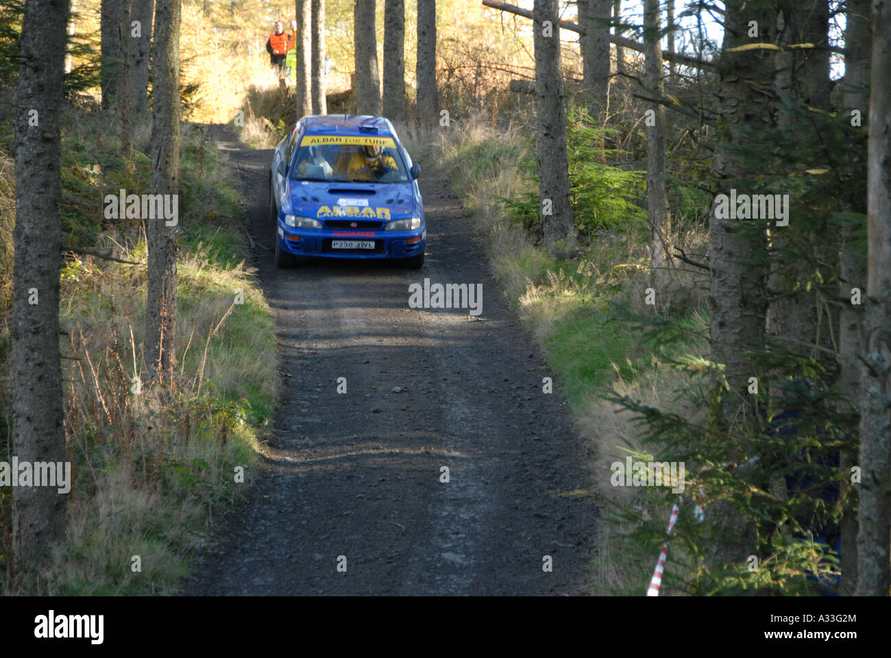 Race Car Cambrian Rally Sport and Leisure Wales Stock Photo - Alamy