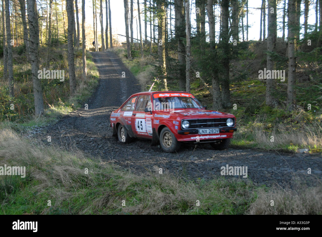 Race Car Cambrian Rally Sport and Leisure Wales Stock Photo - Alamy
