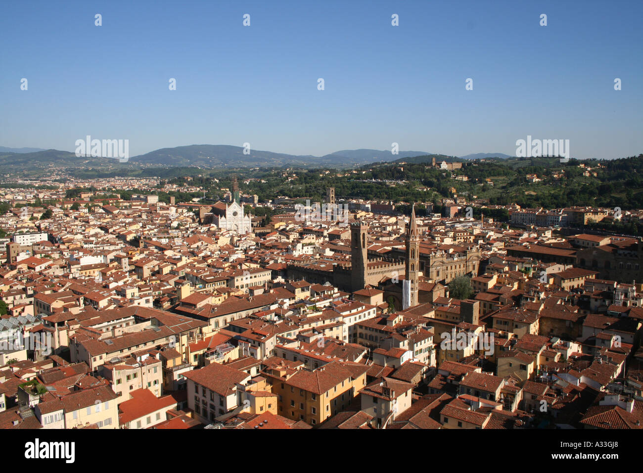 Birds eye view of the glorious centre of the Renaissance city of ...