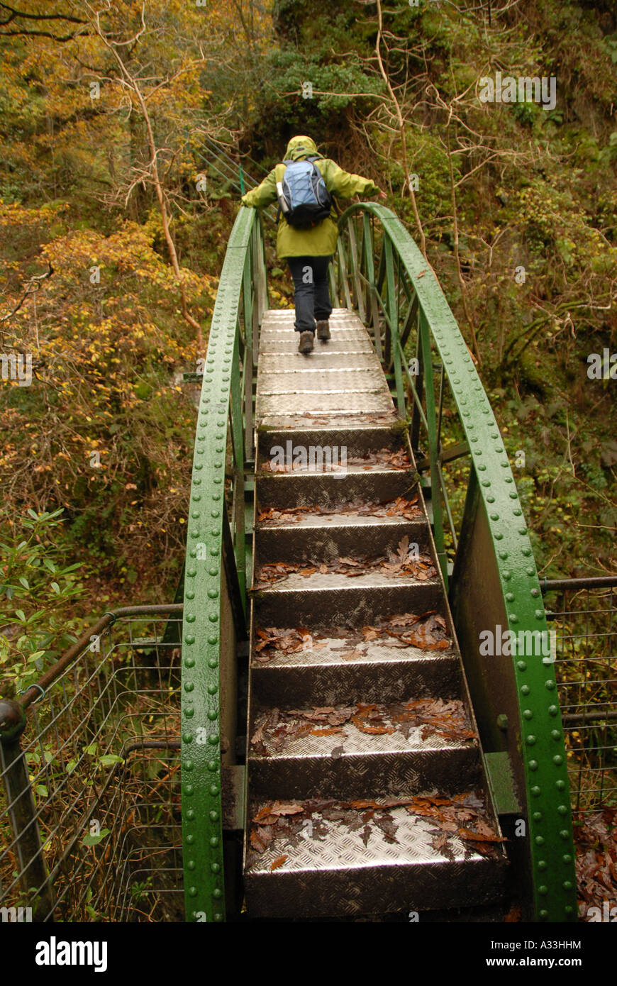 Walker Crossing Footbridge Rhaeadr Mynach Devil s Bridge Ceredigion ...