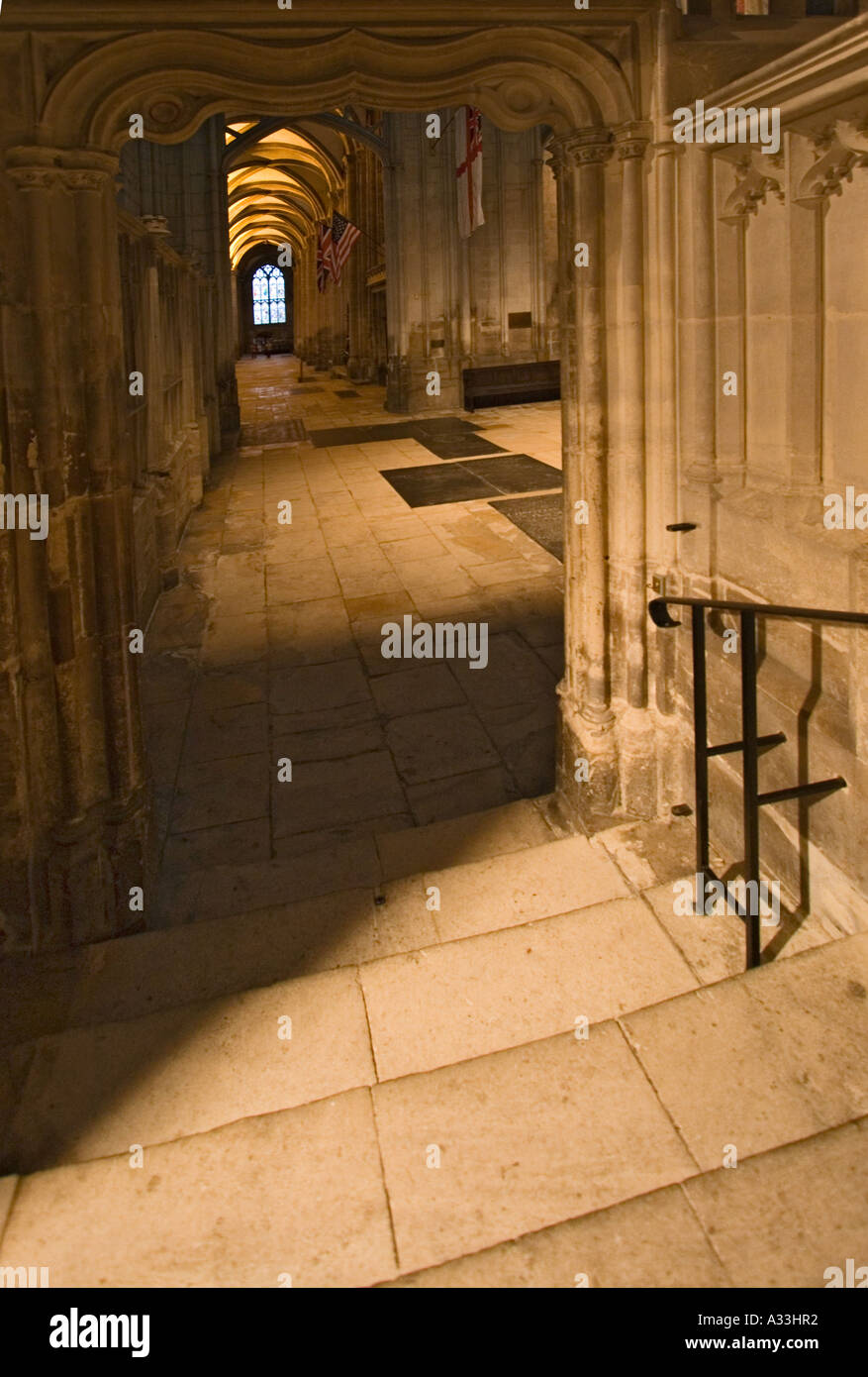 Interior, Gloucester Cathedral, Gloucestershire, England Stock Photo ...