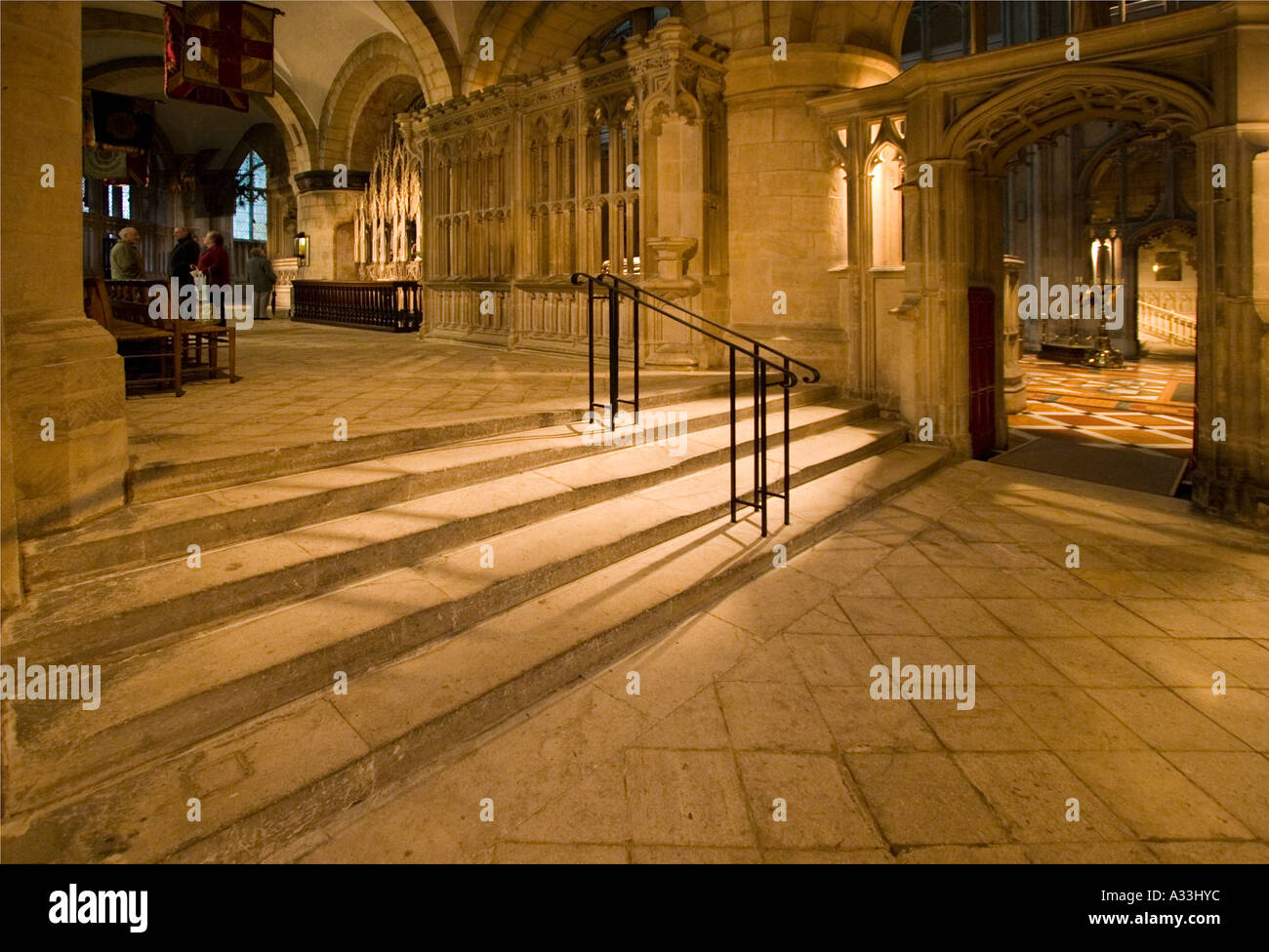 Interior, Gloucester Cathedral, Gloucestershire, England Stock Photo ...