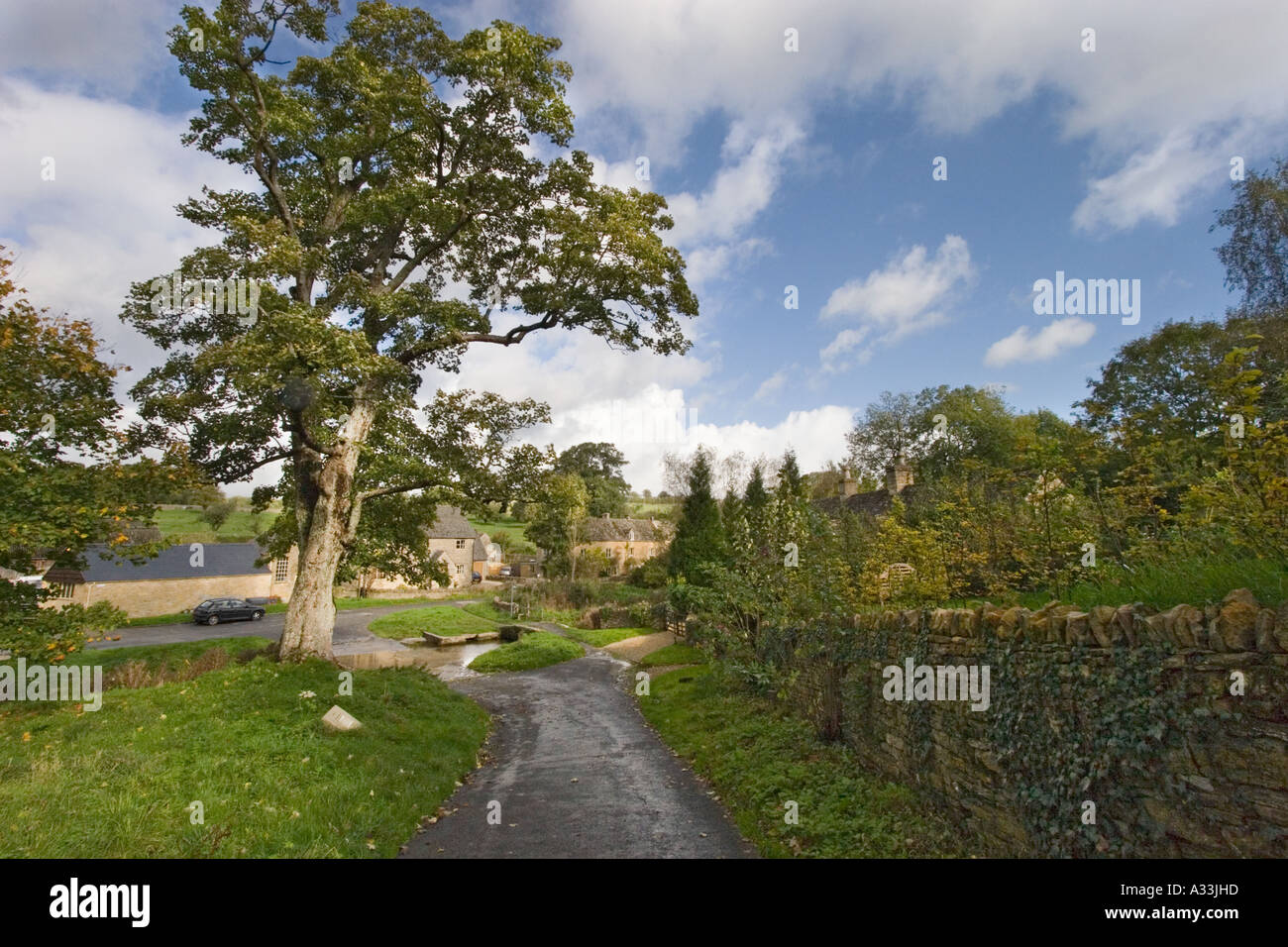 Upper Slaughter, Gloucestershire, England Stock Photo - Alamy