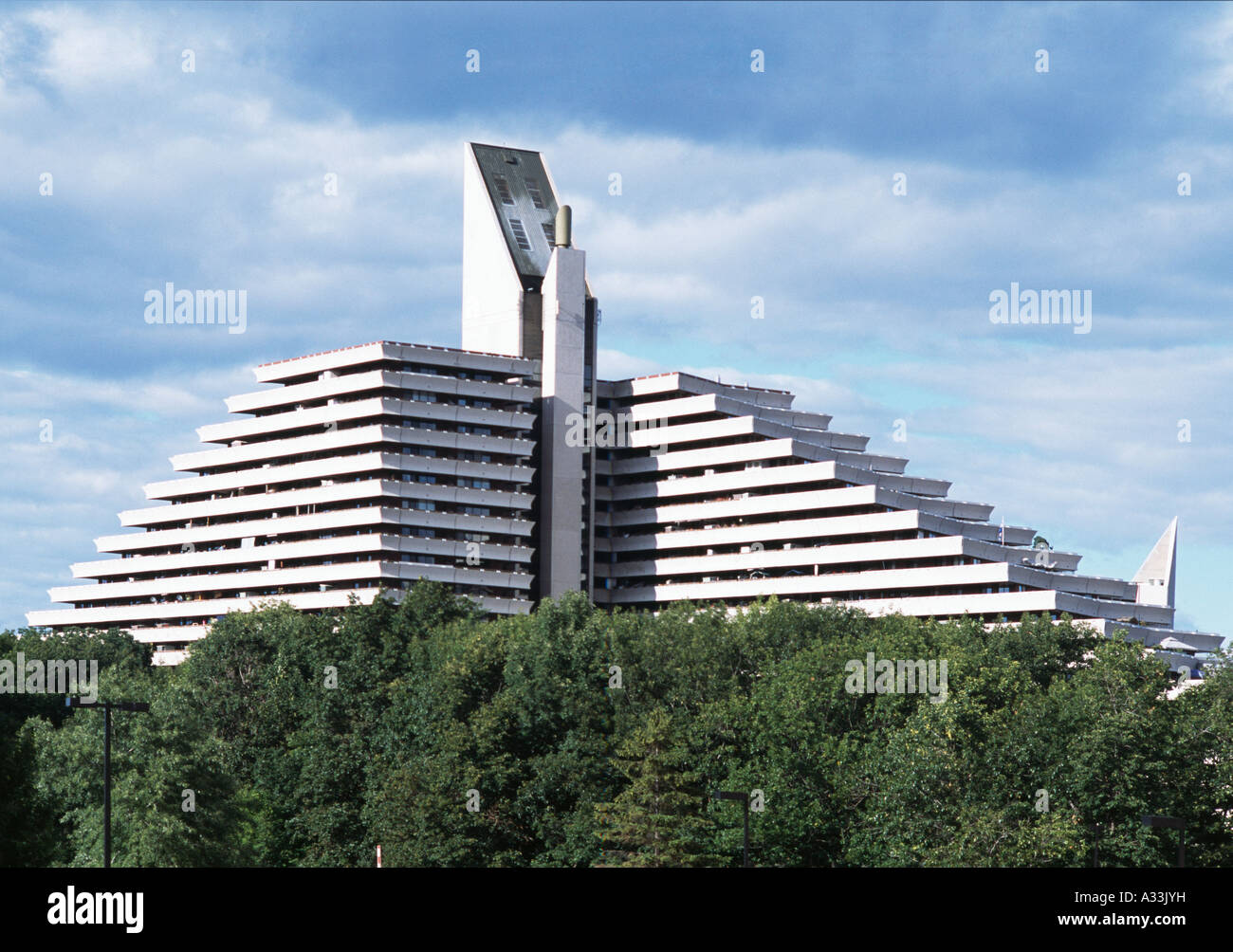 Olympic Park , Montreal, 1976 Architect: Roger Taillibert Stock Photo ...