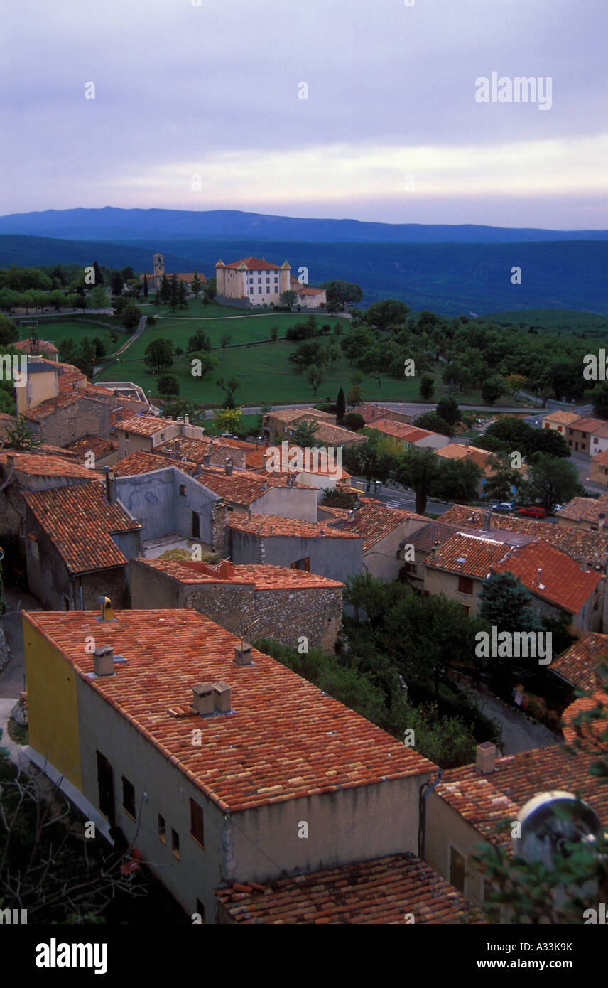 Typical french provencal hilltop village Montferrat Provence France ...