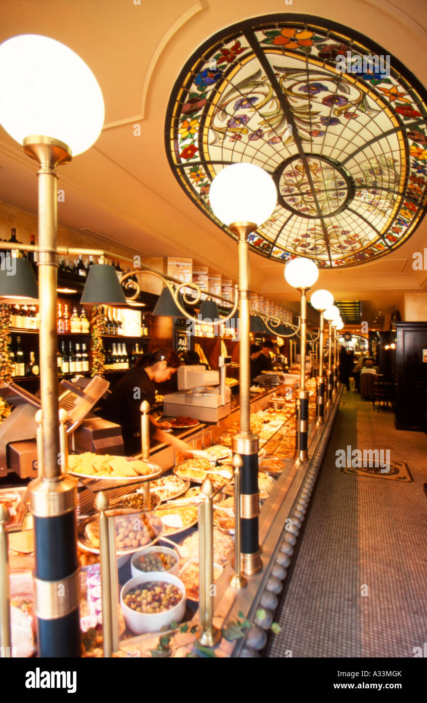 Inside a Tapas bar Barcelona Spain Stock Photo - Alamy