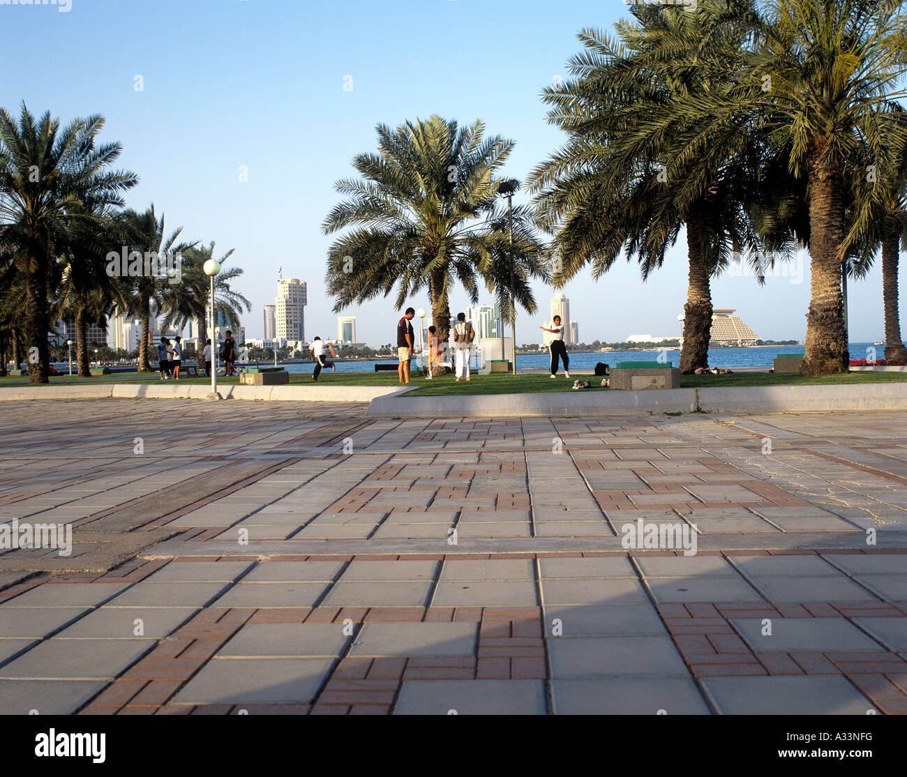 DOHA CORNICHE QATAR Stock Photo - Alamy